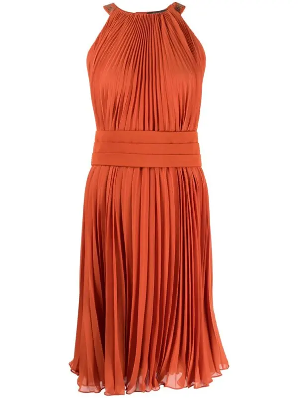 Max Mara Pleated Midi Dress