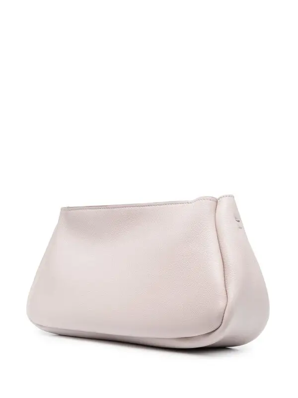 Chloé Marcie Leather Clutch - Grey