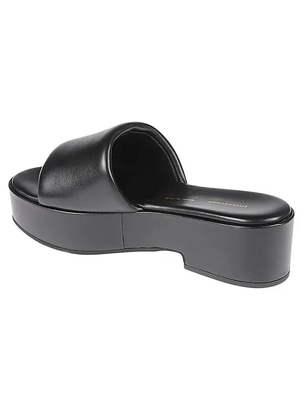 Liviana Conti Leather Platform Mules