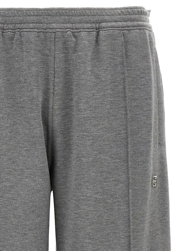 Givenchy Metallic Logo Joggers - Gray