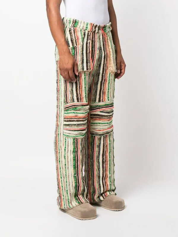 VITELLI Patched Stripe Trousers