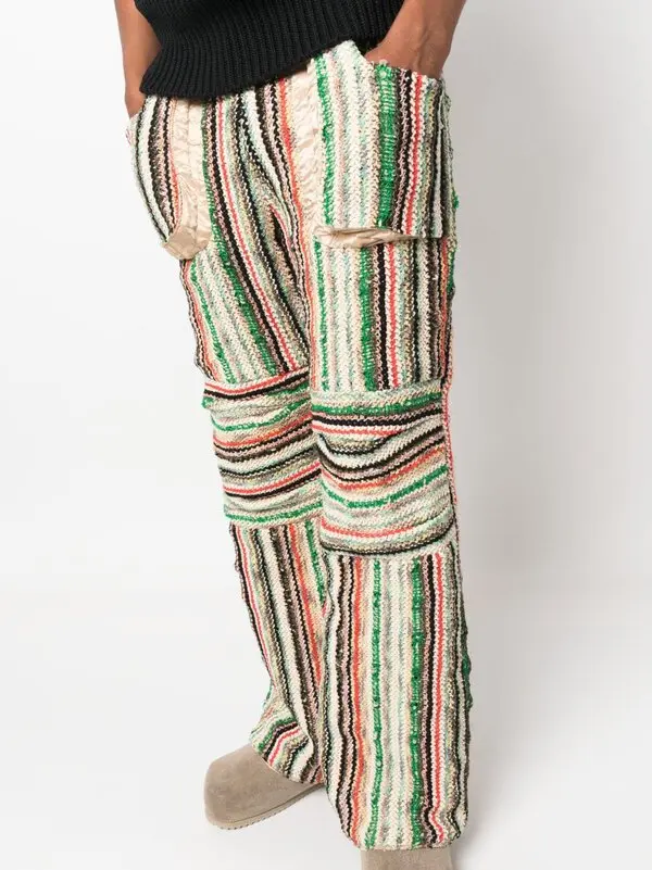 VITELLI Patched Stripe Trousers