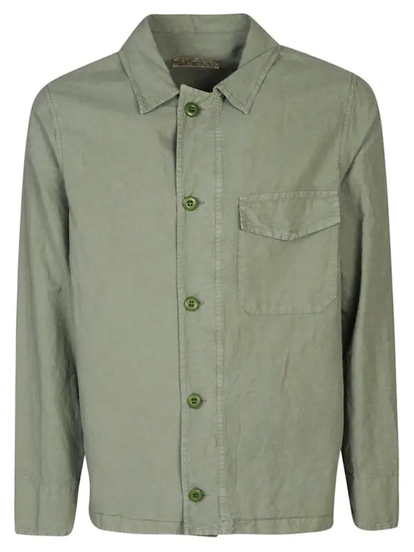 ORIGINAL VINTAGE Cotton Blend Hemp Shirt Jacket
