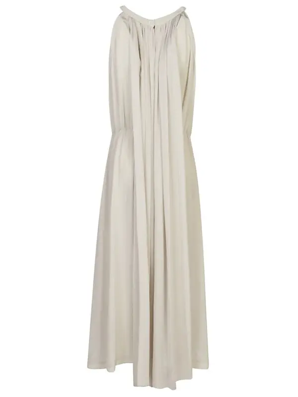 CRIDA MILANO Silk Midi Dress - Grey