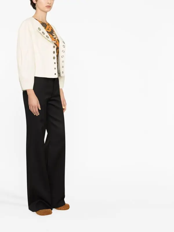 Chloé Flared Trousers - Black