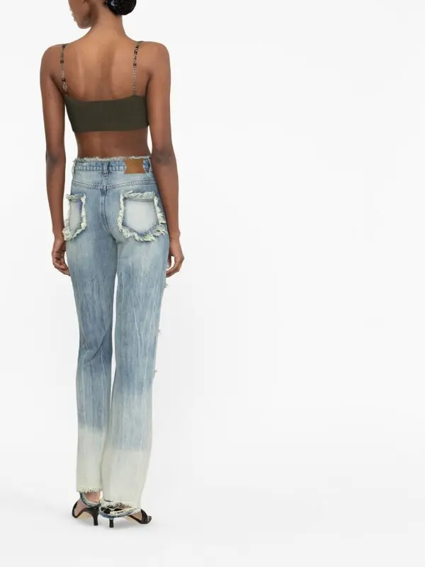 RUI Cut-out Detail Straight-leg Jeans