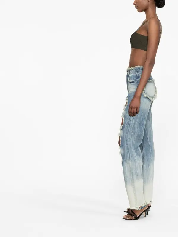 RUI Cut-out Detail Straight-leg Jeans