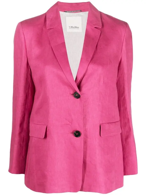 Max Mara Single-breasted Linen Blazer
