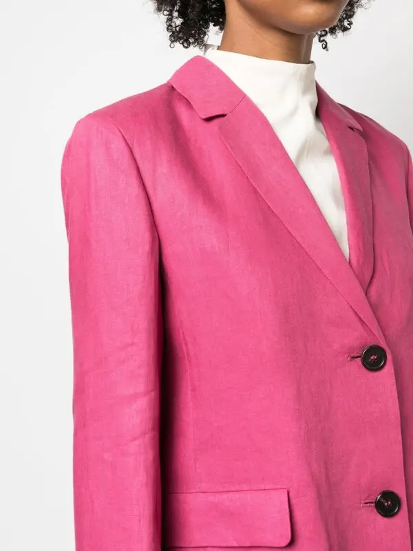 Max Mara Single-breasted Linen Blazer