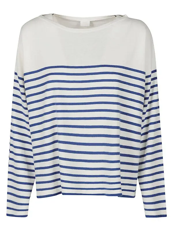 CT PLAGE Striped Cotton Blend Pullover