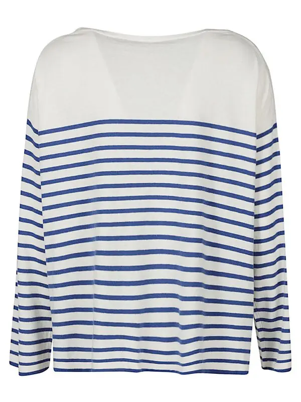 CT PLAGE Striped Cotton Blend Pullover