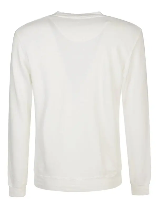 ORIGINAL VINTAGE Cotton Blend Linen Sweatshirt - White