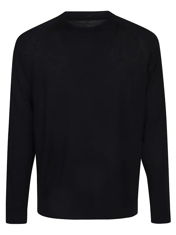 ORIGINAL VINTAGE Cotton Blend Silk Sweater - Blue