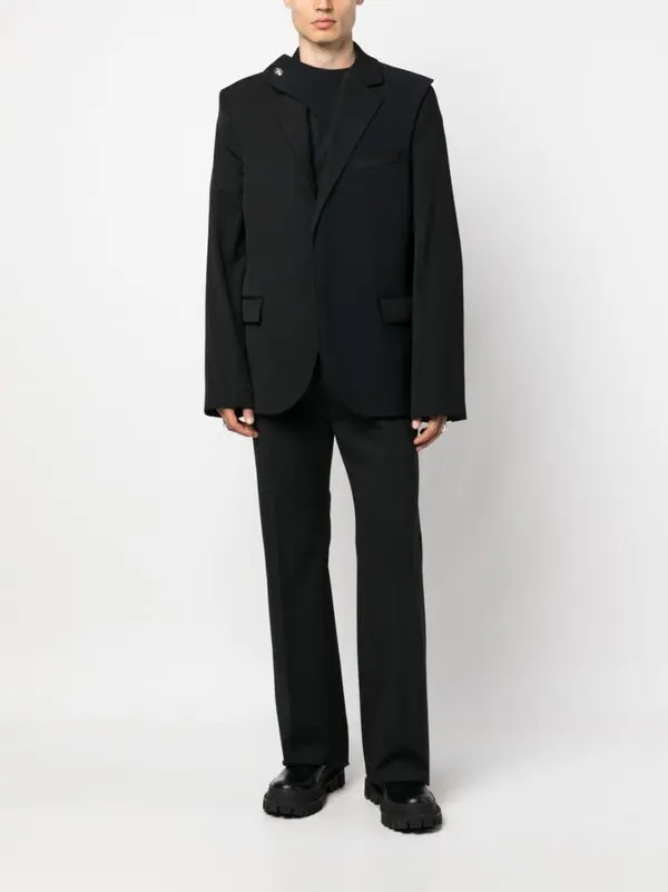 BOTTER Wool Single Breasted Blazer - Black