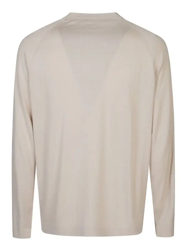 ORIGINAL VINTAGE Cotton Blend Silk Sweater - Grey