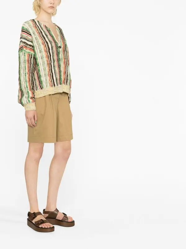 VITELLI Striped Knit Cardigan - Multicolour
