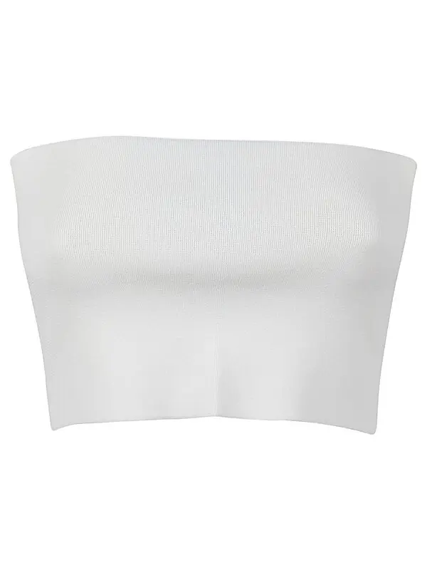 Liviana Conti Viscose Bandeau Top - White