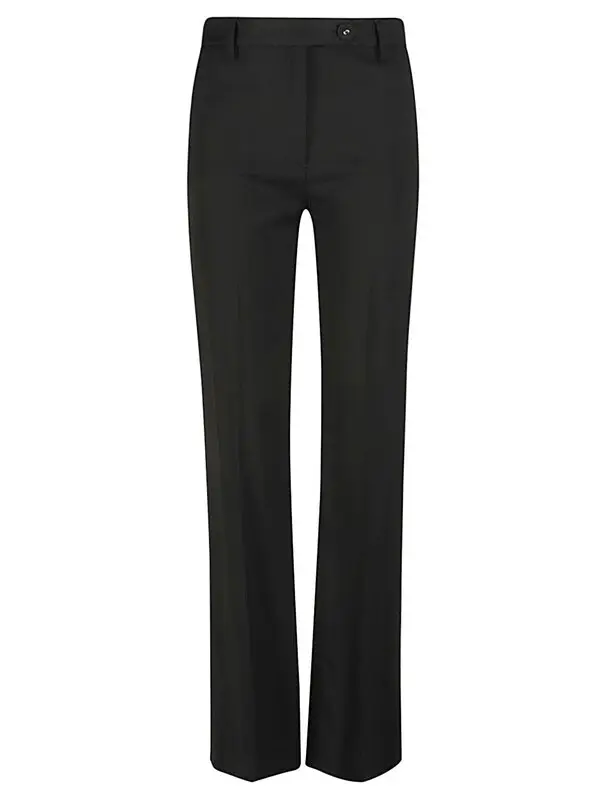 True Royal Cady Flared Trousers - Black