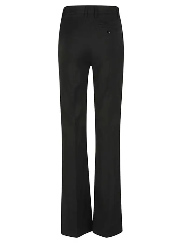 True Royal Cady Flared Trousers - Black