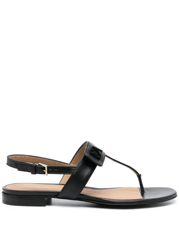 E 'CLAT Emporio Armani Leather Thong Sandals
