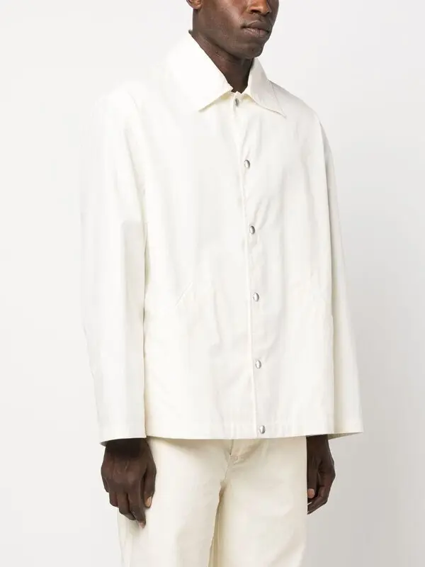 JIL SANDER Logo Cotton Shirt Jacket