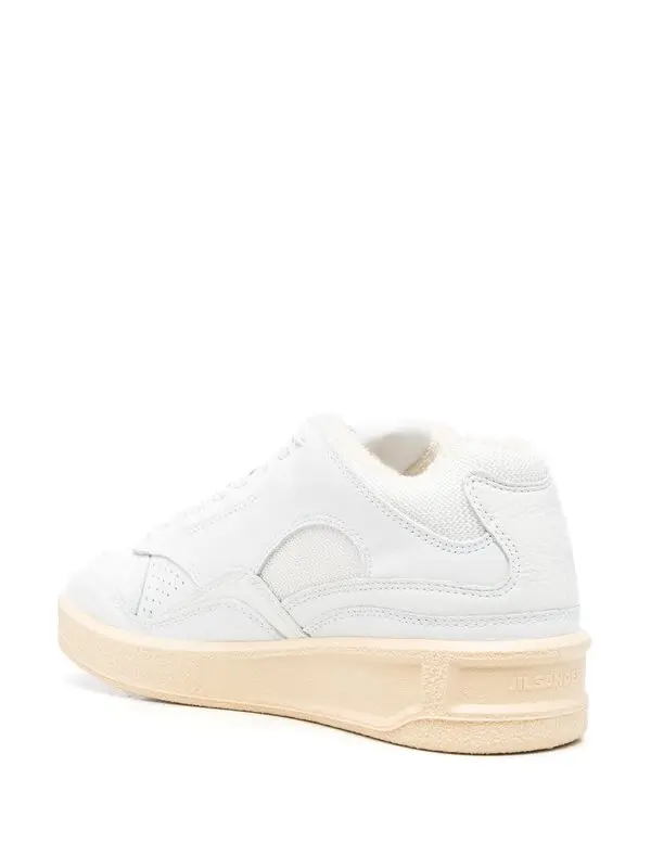 JIL SANDER Basket Leather Sneakers - White