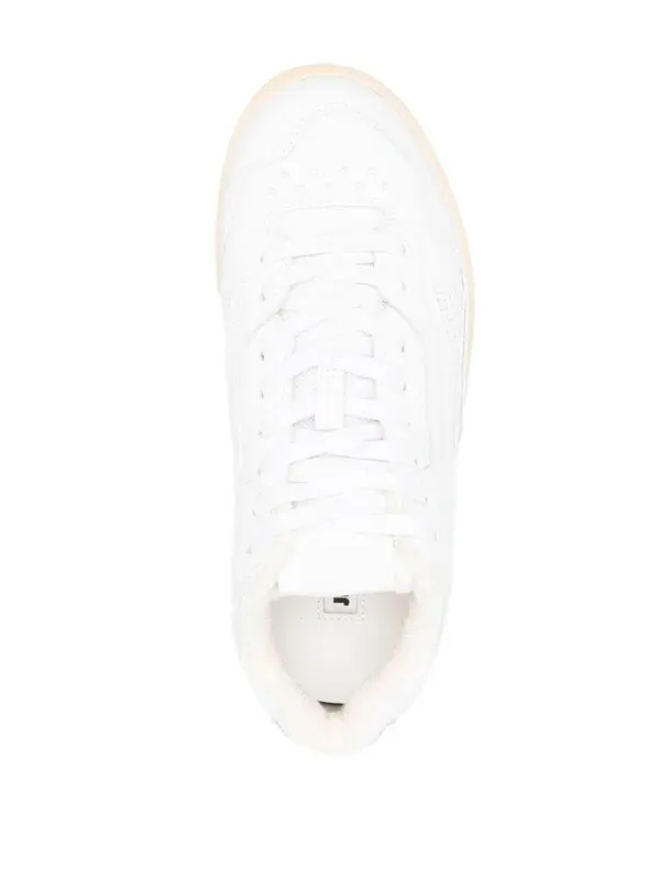 JIL SANDER Basket Leather Sneakers - White