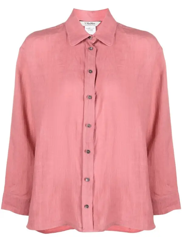 Max Mara Long-sleeve Linen Shirt