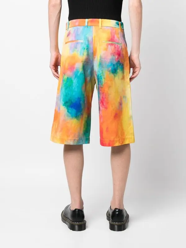 ÉTUDES Tie-dye Print Pleated Shorts