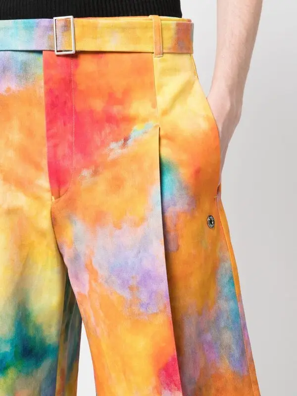 ÉTUDES Tie-dye Print Pleated Shorts