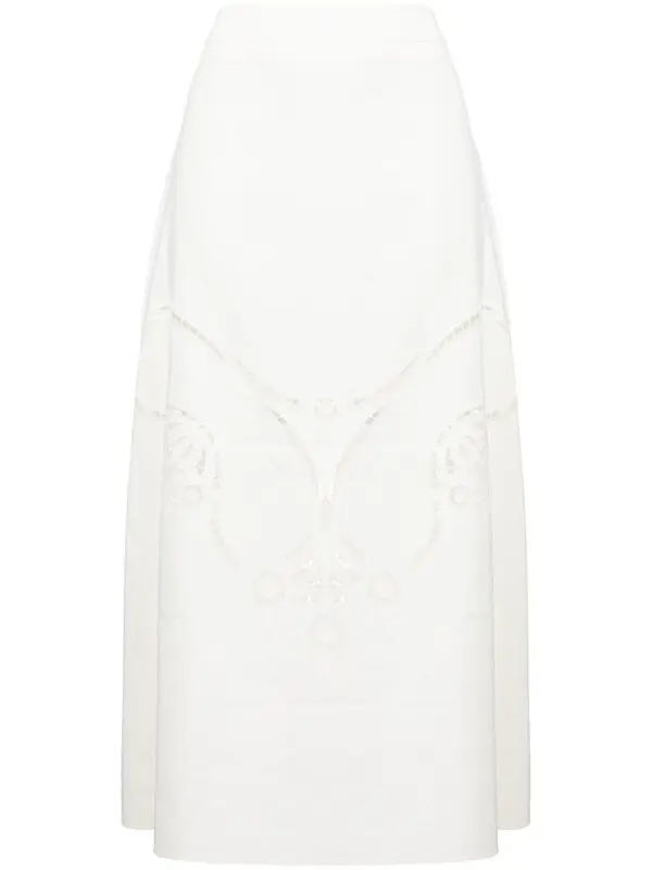 Chloé Midi Skirt - White