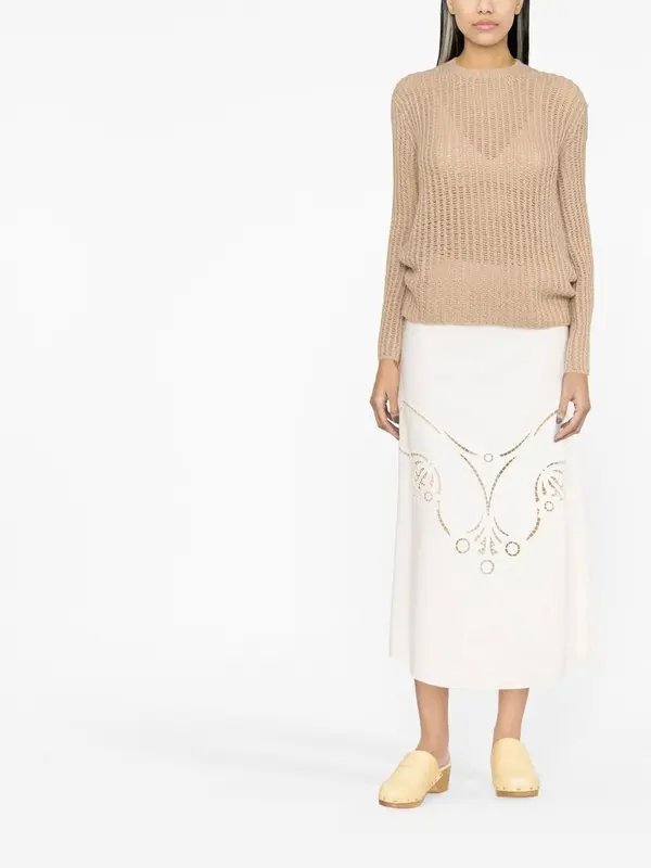 Chloé Midi Skirt - White