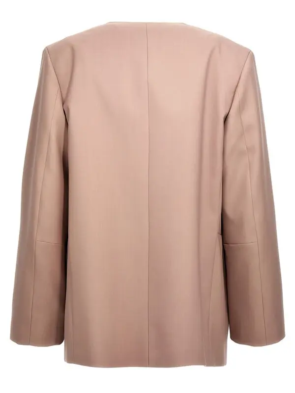 JIL SANDER Single-breasted Blazer - Beige