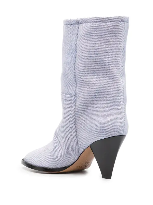 Isabel Marant Rouxa Leather Boots - Lilac
