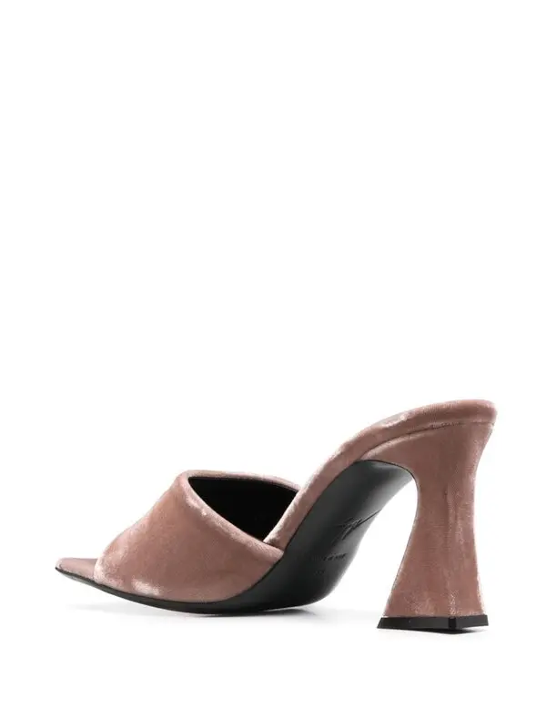 GIUSEPPE ZANOTTI Velvet Mule Sandals