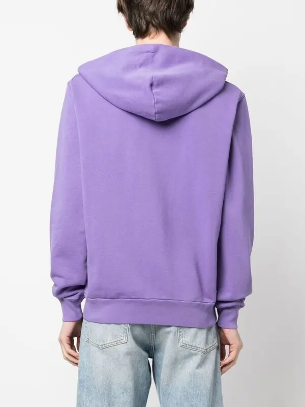 AUTRY Logo Cotton Hoodie - Purple
