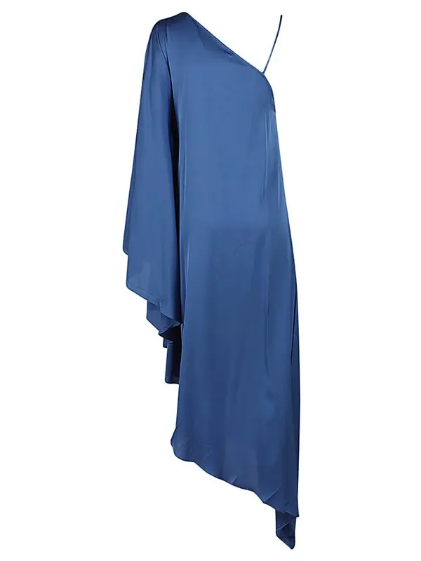 SILK95 FIVE Long Asymmetrical Silk Dress