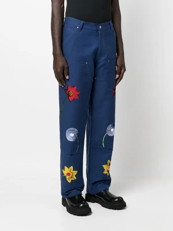 SKY HIGH FARM WORKWEAR Sequin-embellished Denim Jeans