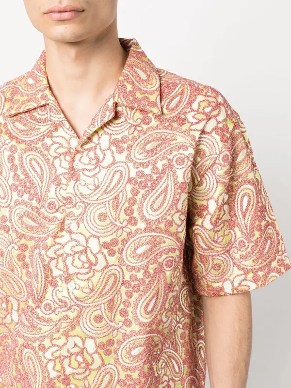 BLUEMARBLE Short Sleeve Embroidered Shirt