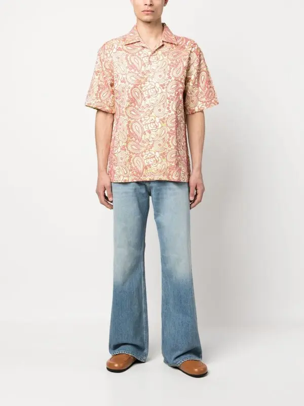 BLUEMARBLE Short Sleeve Embroidered Shirt