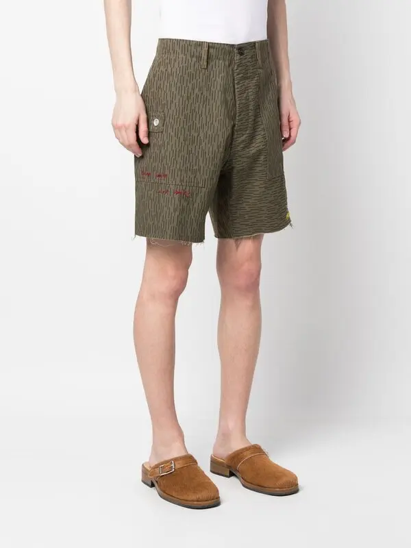 President's Camouflage Print Shorts - Brown