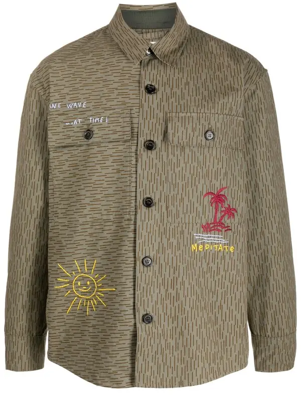 President's Camouflage Print Shirt