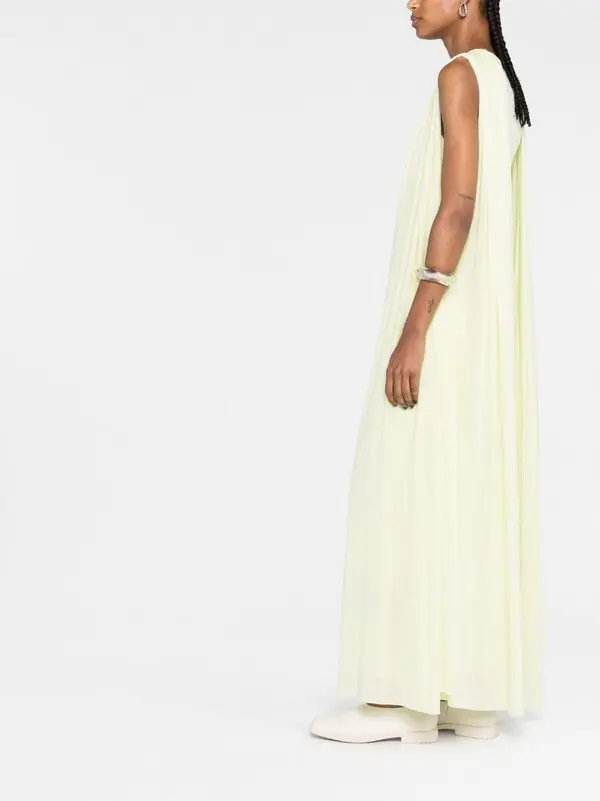 JIL SANDER Draped Midi Dress - Yellow