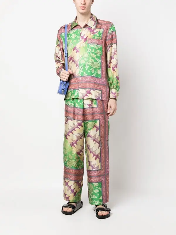Aries Printed Silk Trousers