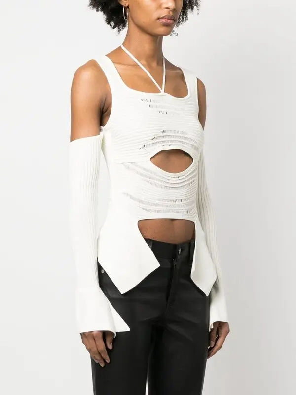 ANDREĀDAMO Knit Ribbed Top
