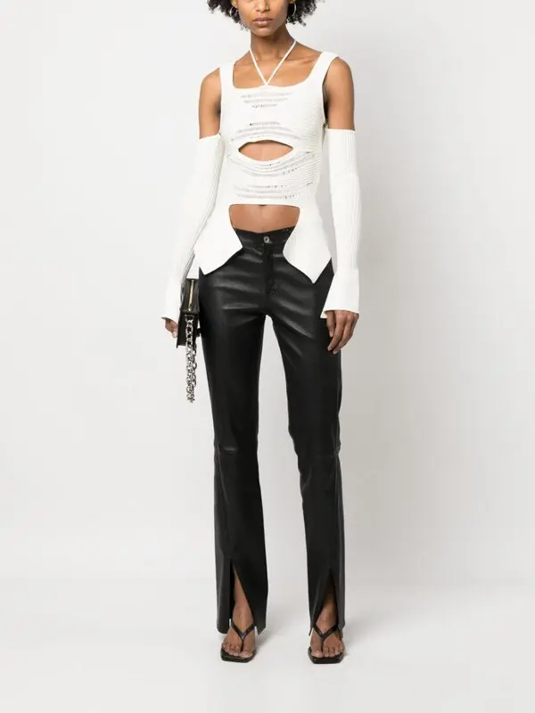 ANDREĀDAMO Knit Ribbed Top