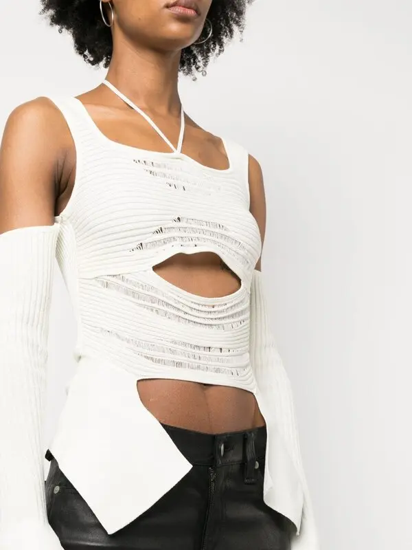 ANDREĀDAMO Knit Ribbed Top