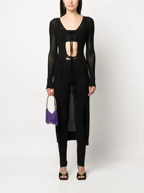 ANDREĀDAMO Knit Long Cardigan - Black
