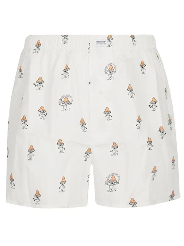 EDMMOND STUDIOS Printed Cotton Boxers - White