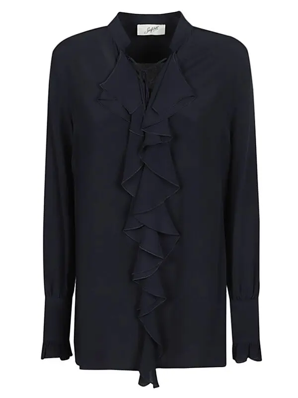 Seafarer Milly Ruched Shirt - Black